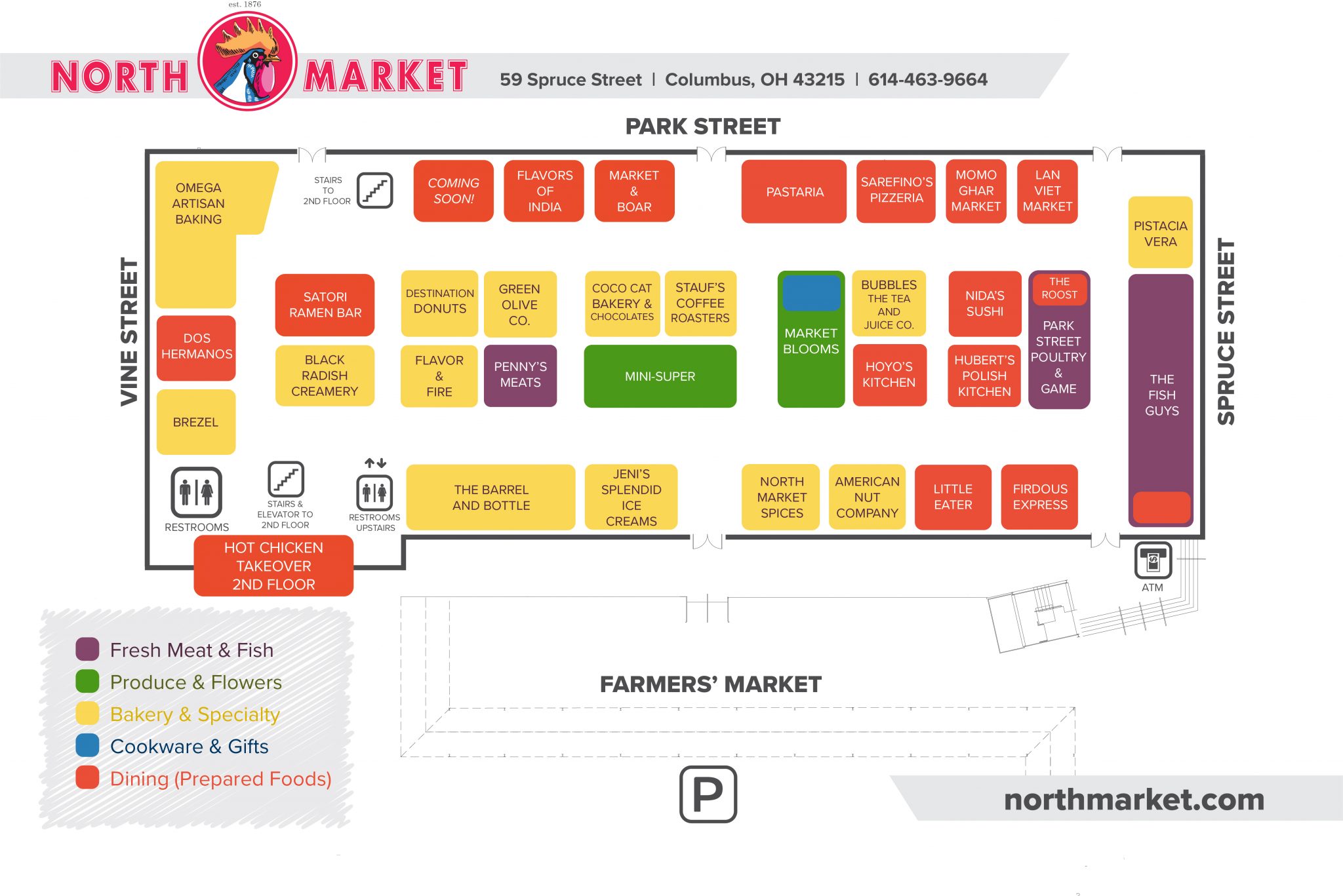 Map/Floorplan | North Market | Columbus, Ohio