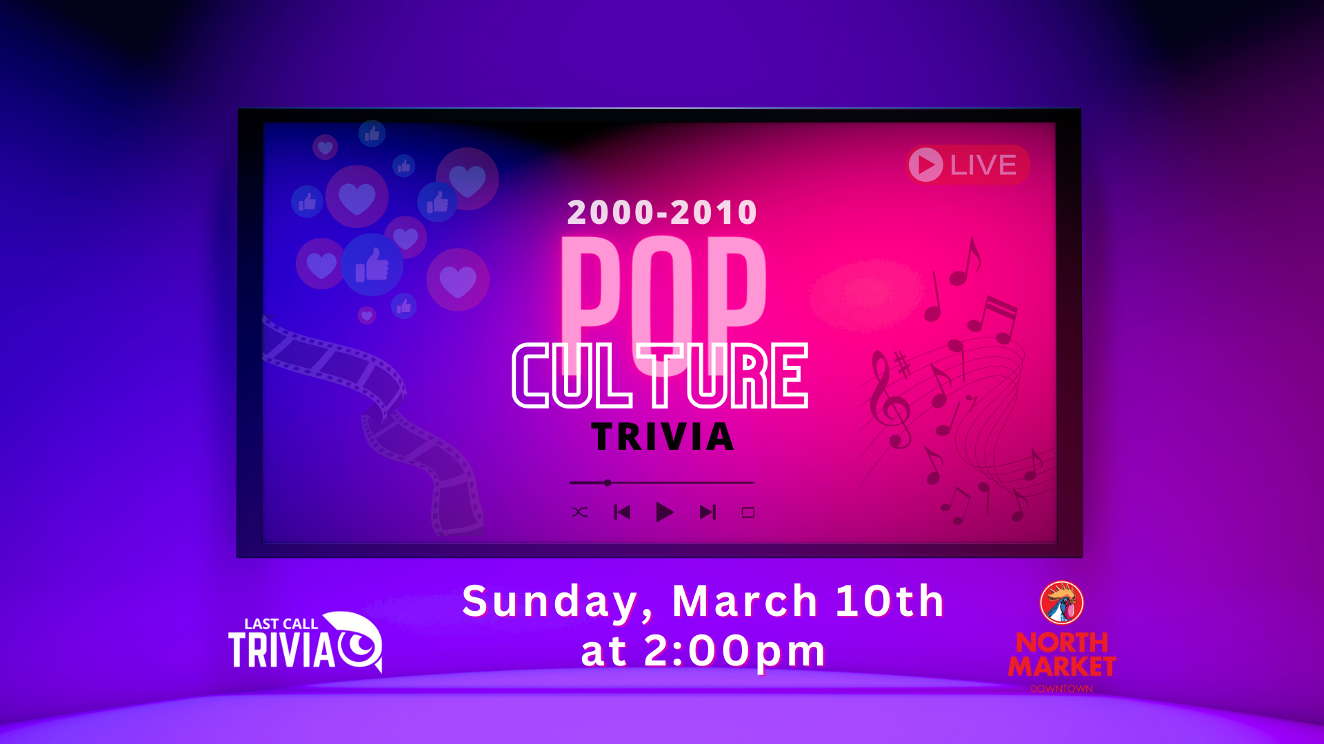 2000s Pop Culture Trivia at North Market Downtown hosted by Last Call ...